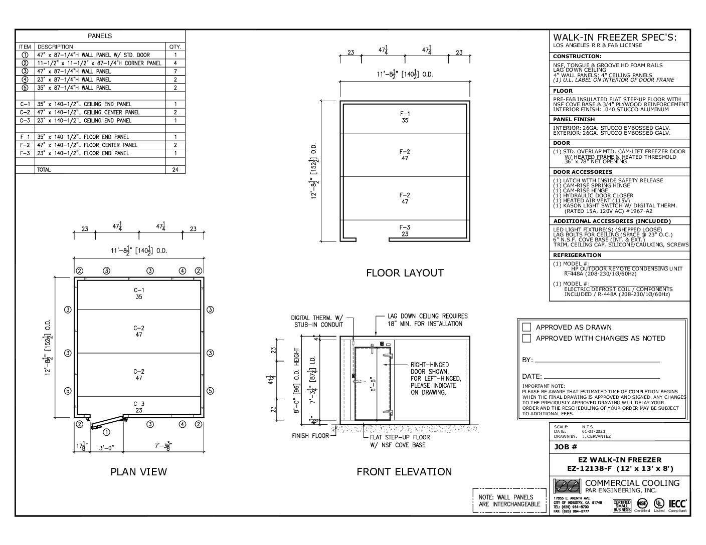 12X13 EZ FREEZER - Commercial Cooling