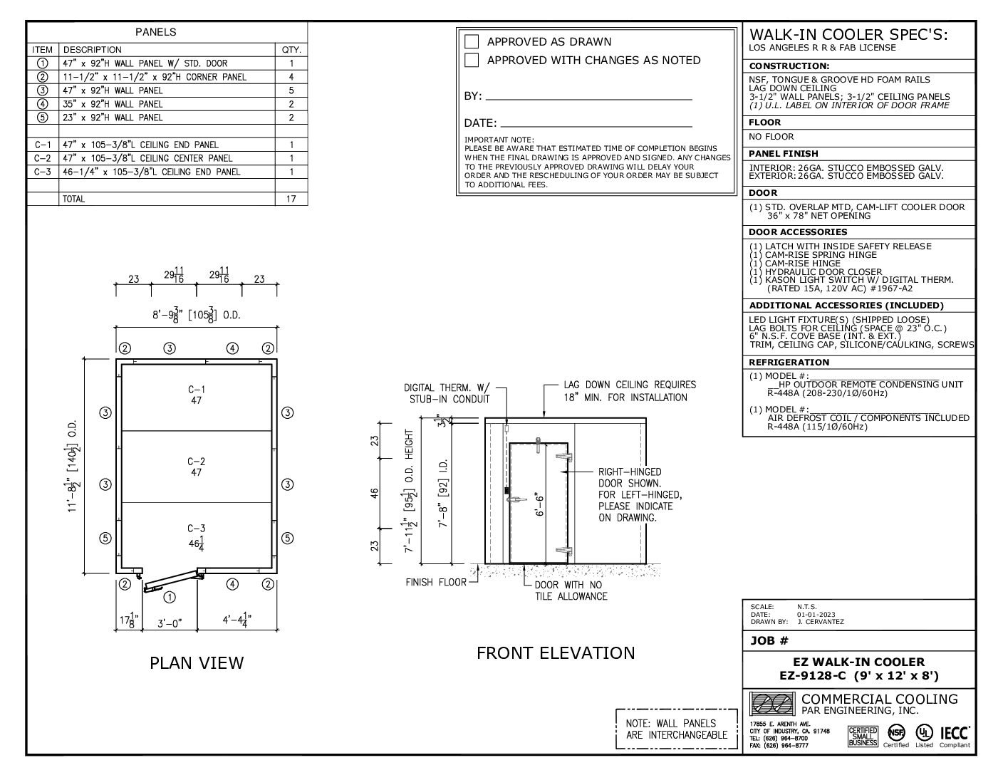 9X12 EZ COOLER - Commercial Cooling